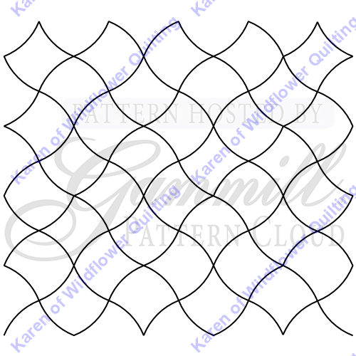 Wavy Crosshatch Border